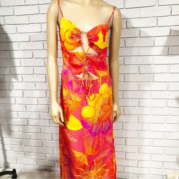FARM Rio | Dresses | Farm Rio Womens Summer Garden Midi Dress | Poshmark